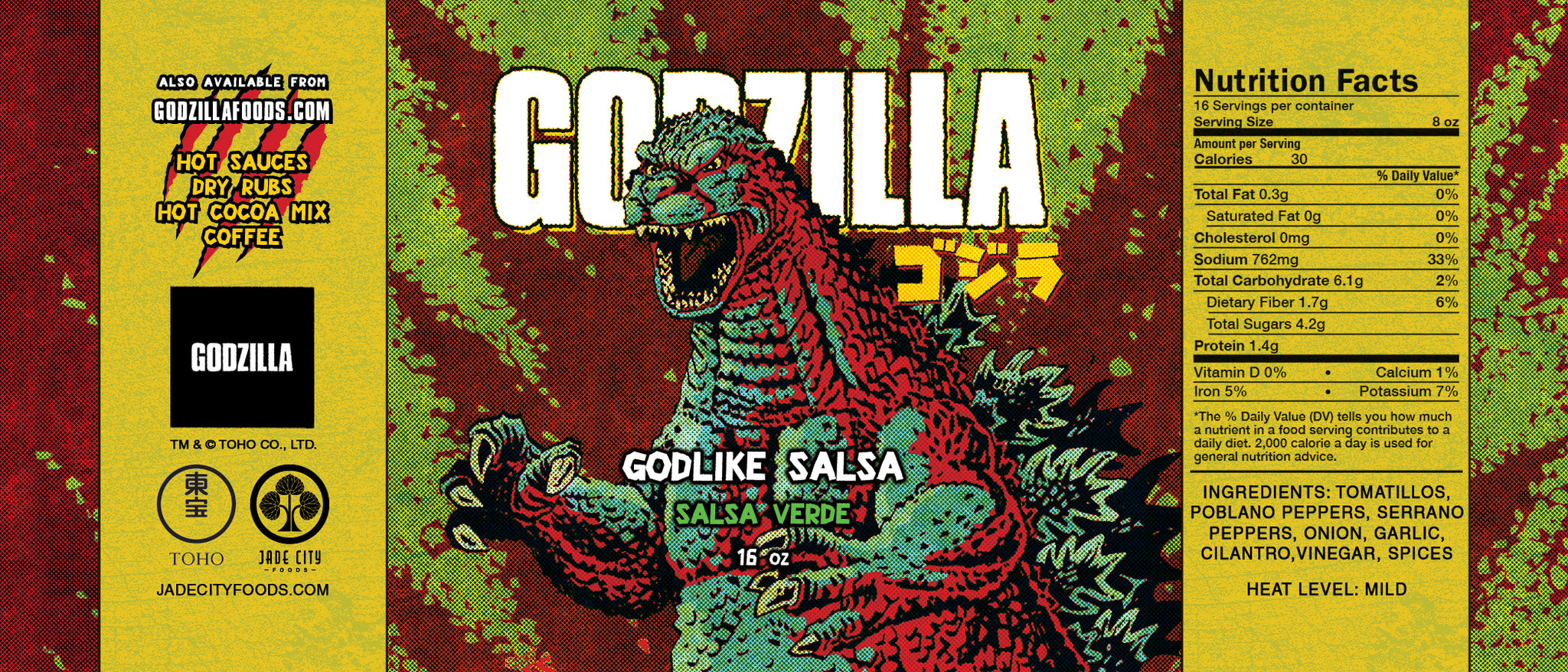 Godzilla's Godlike Salsa: Salsa Verde – GODZILLA FOODS