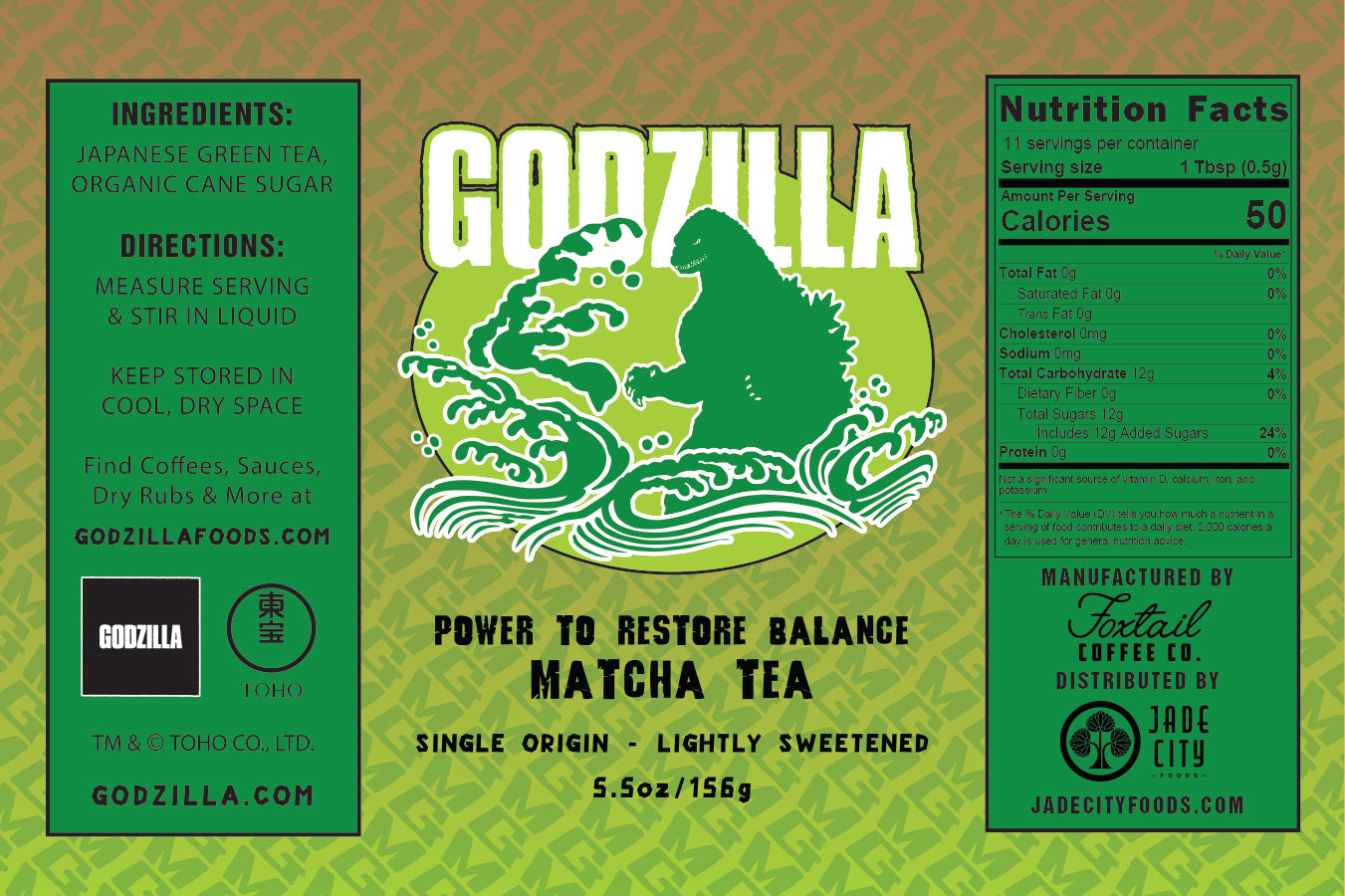 Godzilla's Power to Restore Balance : Matcha Tea – GODZILLA FOODS