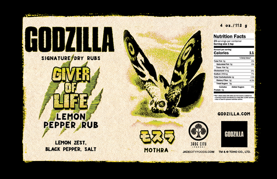 Mothra's Giver of Life : Lemon Pepper Rub – GODZILLA FOODS