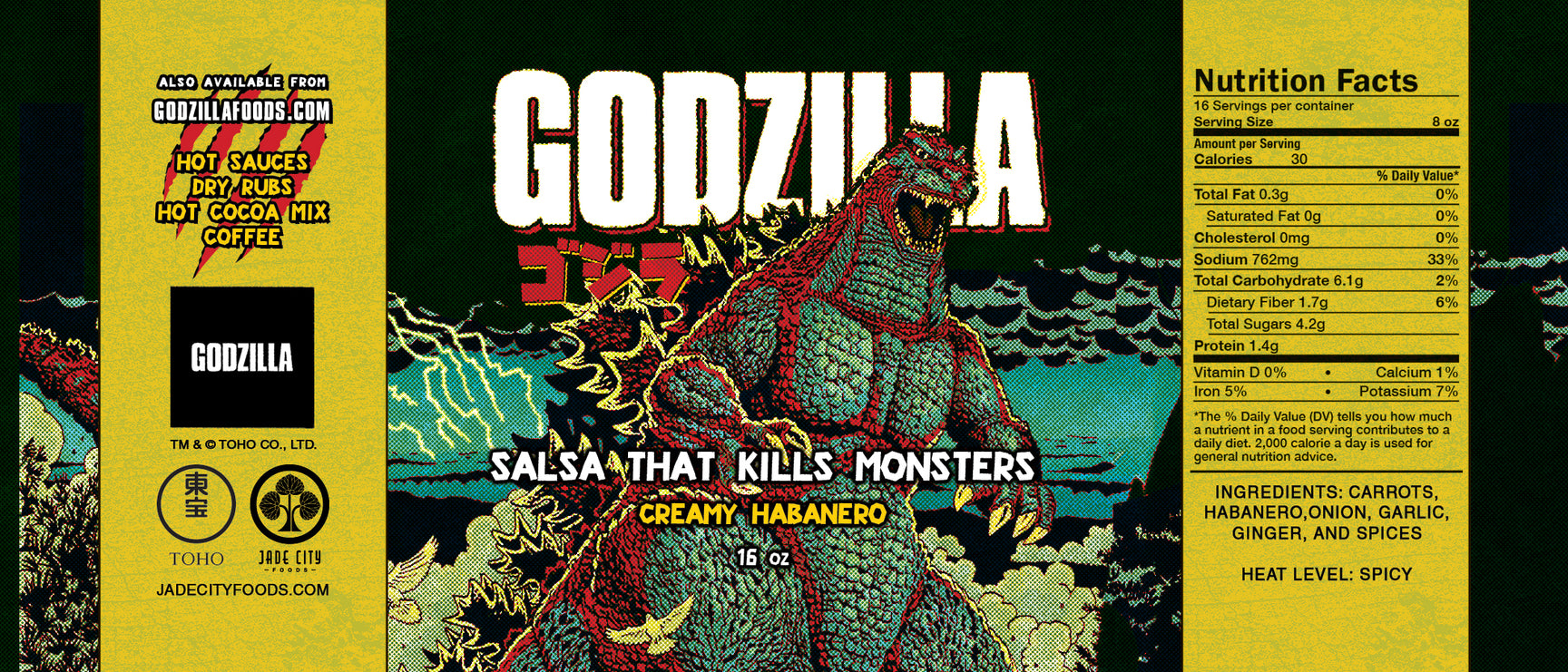 Godzilla's Salsa That Kills Monsters: Creamy Habanero Salsa – GODZILLA ...